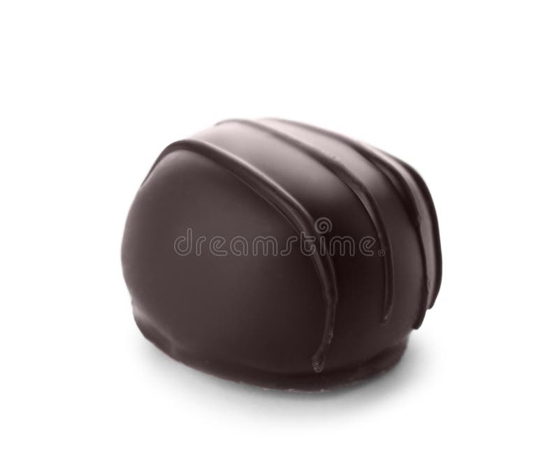 Delicioso Dulce De Chocolate Negro Aislado Imagen de archivo - Imagen ...