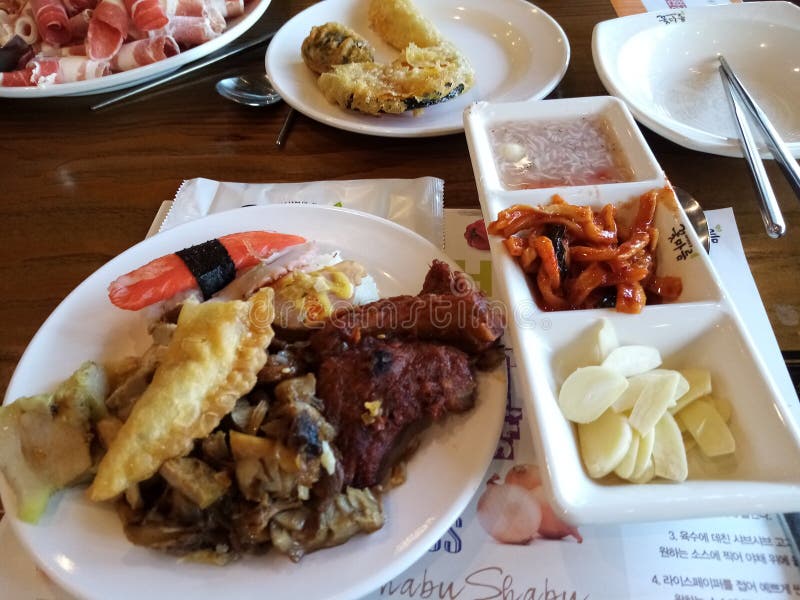 Deliciosos Alimentos De Corea Foto de archivo - Imagen de venido ...