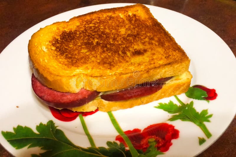 Delicious Appetizing Sandwich, Fast Food Stock Image - Image of beef ...