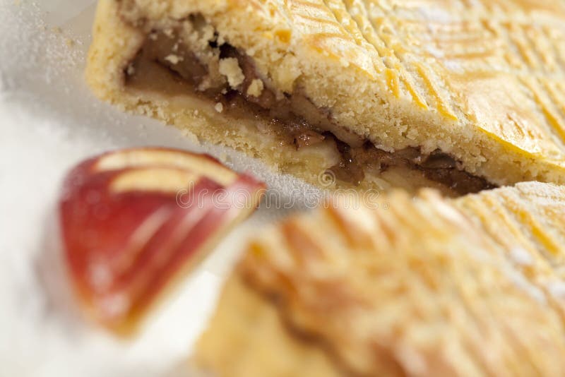 Delicious Apple Pie with Apple Slice Stock Photo - Image of food, fresh ...