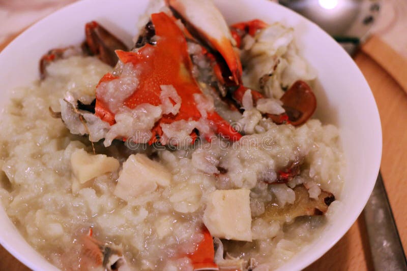 Delicious Asian Style Crab Rice with Vegetables Stock Image - Image of ...