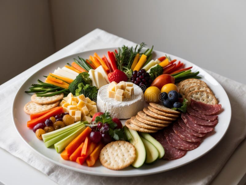 Delicious Assorted Appetizers Platter for Any Occasion. Stock Photo ...