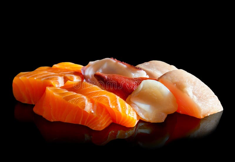Delicious Assorted Sashimi stock photo. Image of seafood - 34932088