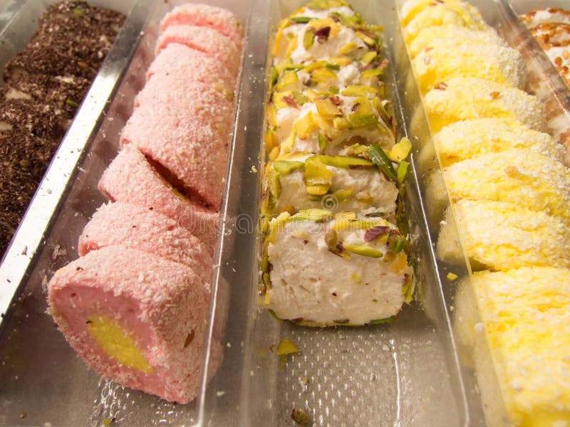 Delicious Assorted Turkish Delight Stock Photo - Image of organic ...