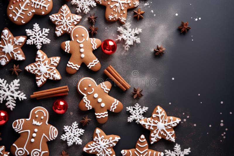 Delicious Assortment of Cookies on a Table Stock Illustration ...