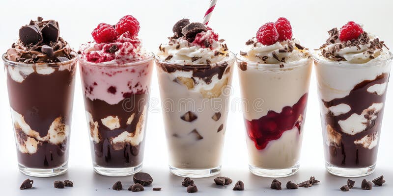 Delicious Assortment of Layered Desserts Featuring Chocolate, Raspberry ...