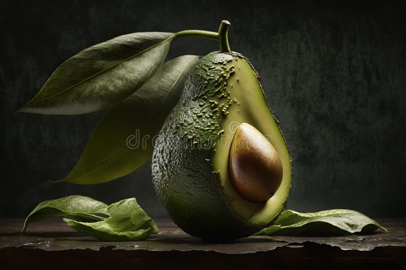 Delicious Avocado with Nutritional Properties. AI Generated Stock ...