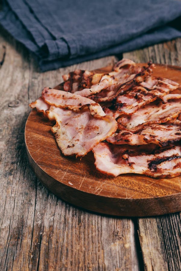 Delicious bacon stock photo. Image of close, fried, fast - 50079466