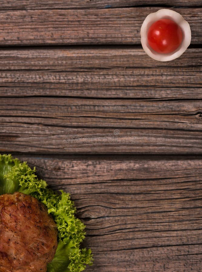 Delicious baked cutlet stock photo. Image of material - 76929426