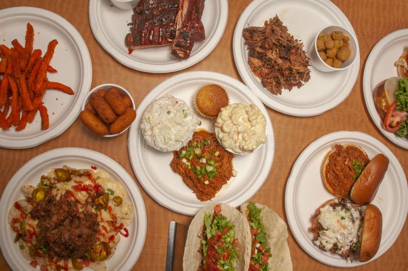 Delicious Barbeque Samples stock image. Image of charbroiled - 258509047