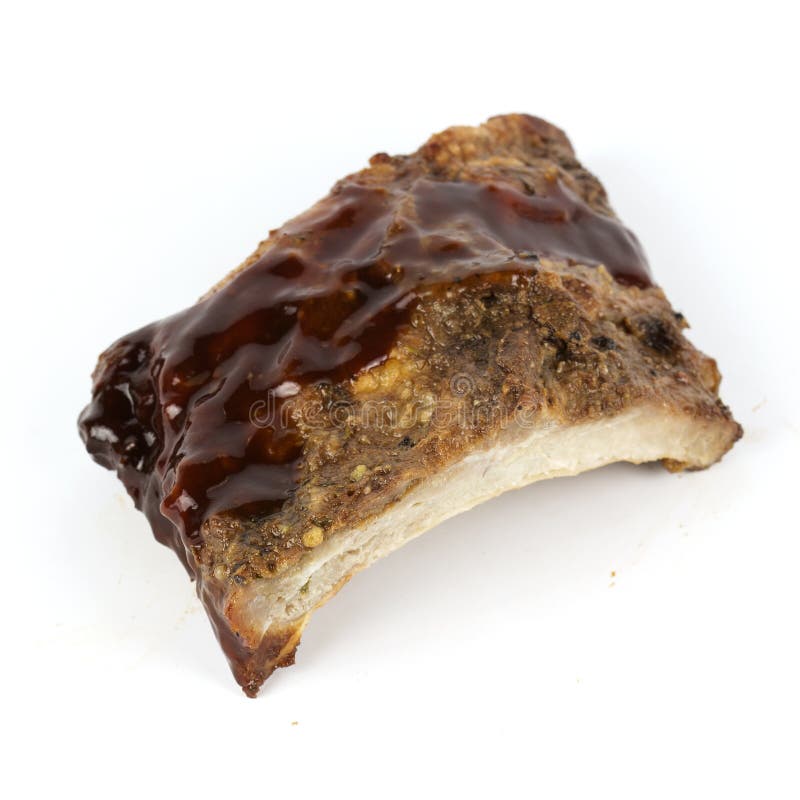 Delicious BBQ ribs stock image. Image of green, meal - 42771517