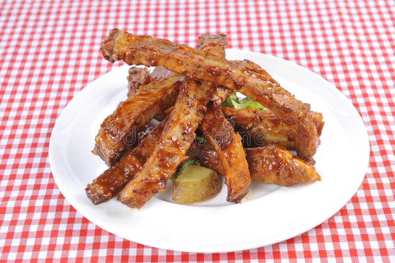 Delicious BBQ ribs stock image. Image of flavorful, crispy - 31450473