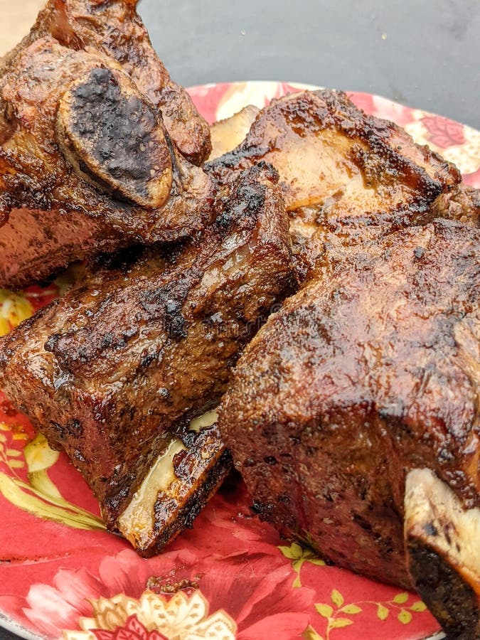 Delicious Bbq Ribs Ready To Eat Stock Image - Image of drip, entracopy ...