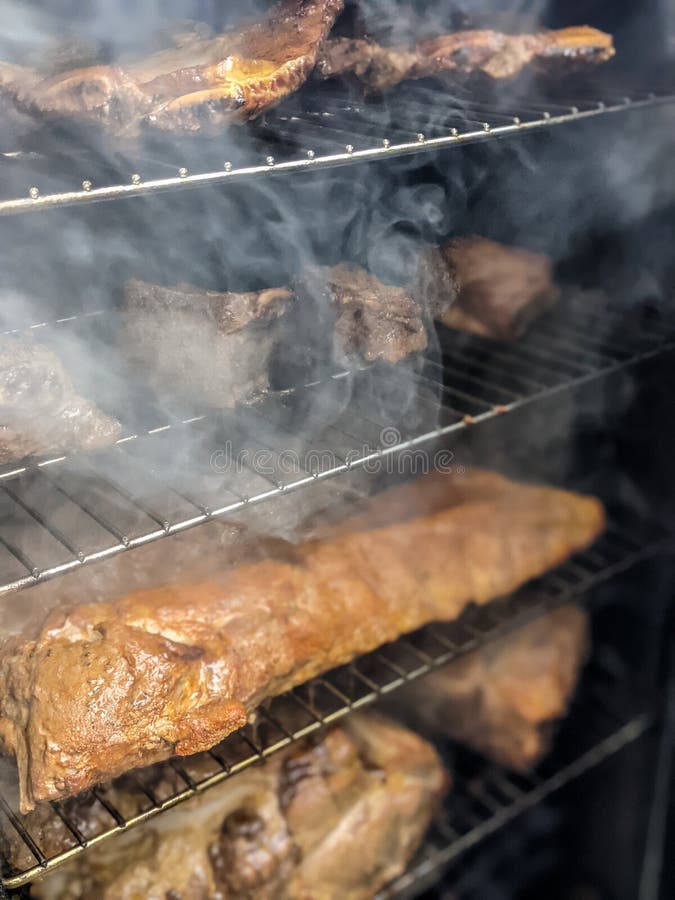 Delicious Bbq Ribs Ready To Eat Stock Photo - Image of cooked, juicy ...