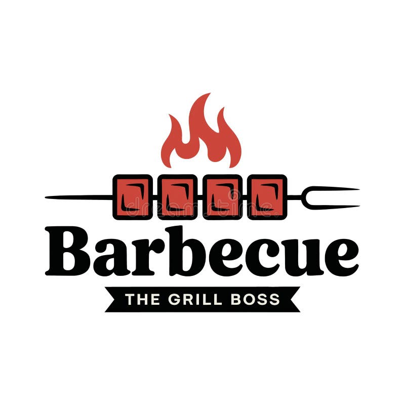 Delicious BBQ Skewers Logo for the Grill Boss Stock Vector ...