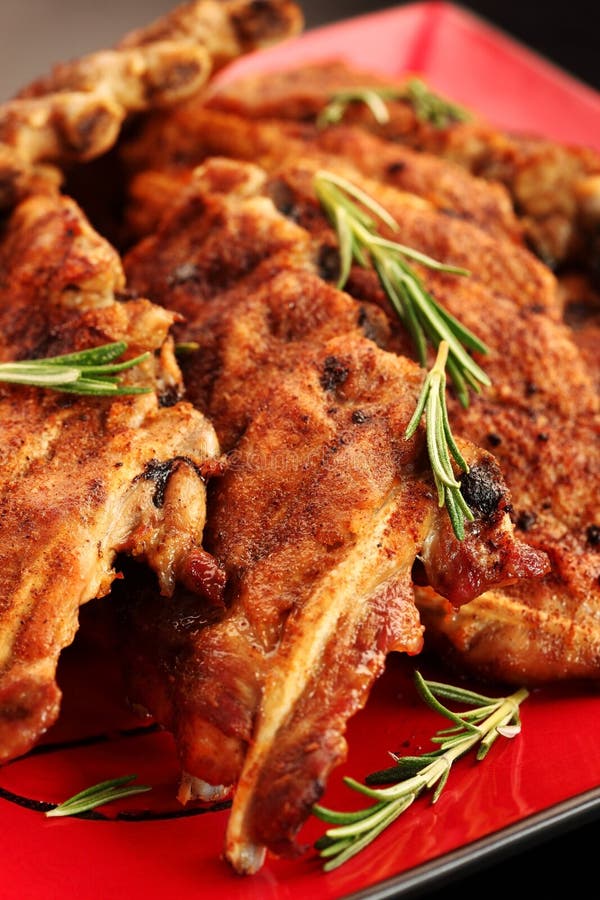 Grilled fish meat stock image. Image of fast, color, home - 11564373