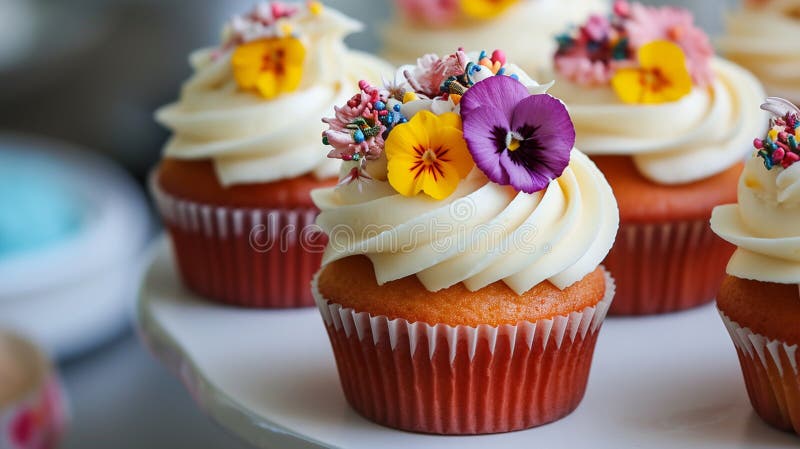 Delicious Beautiful Cupcake. Selective Focus. Holidays Generative AI ...