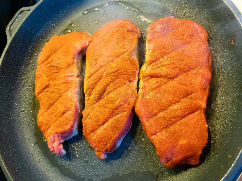 Delicious beef steak stock image. Image of cooked, grill - 264632429