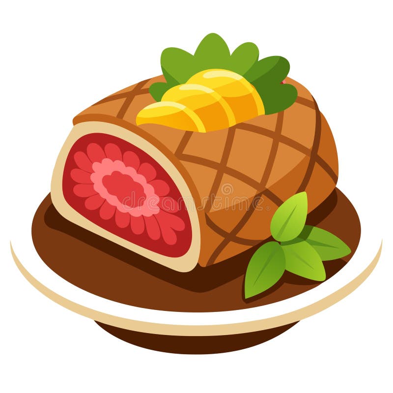 Delicious Beef Wellington stock vector. Illustration of tradition ...