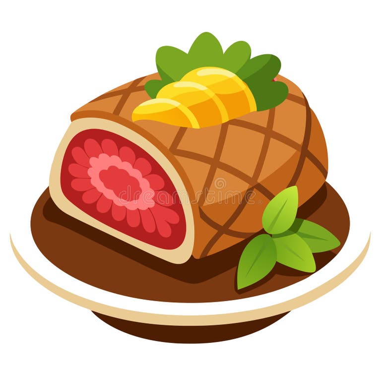 Delicious Beef Wellington stock vector. Illustration of tradition ...