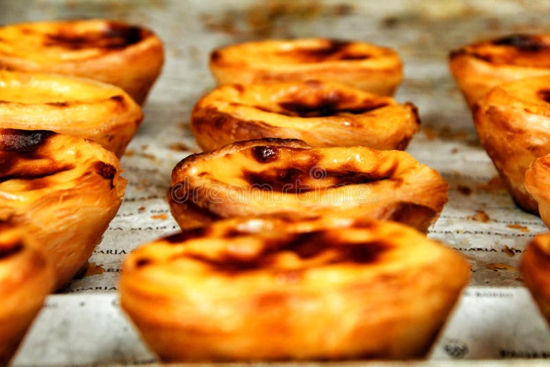 Delicious Belem cakes stock photo. Image of cake, lunch - 143646632