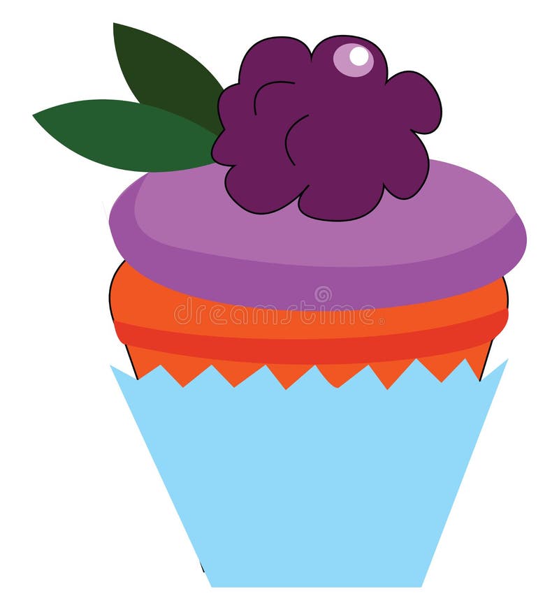 Delicious Berry Cake Cartoon Vector Illustration Stock Vector ...