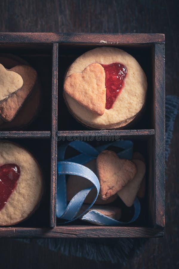 Delicious Biscuits for Valentine As Special Snack Stock Photo - Image ...