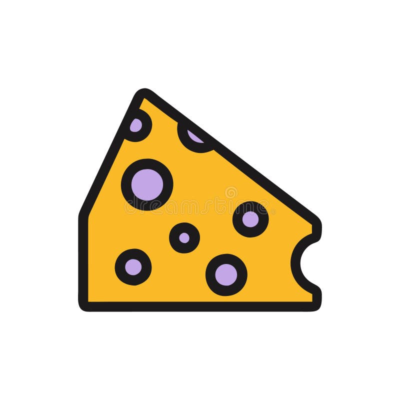 Delicious Cheese Block stock vector. Illustration of dairy - 356281667