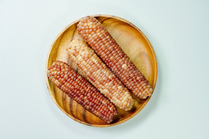 Delicious Boiled Waxy Corn Food Served on the Table Stock Photo - Image ...