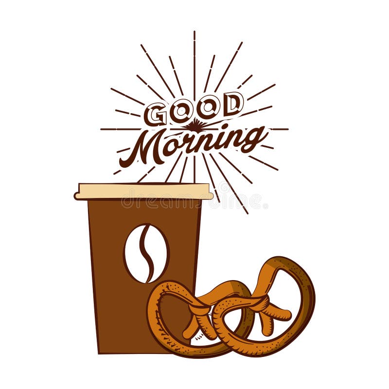 Delicious Bread Good Morning Poster Stock Vector - Illustration of ...