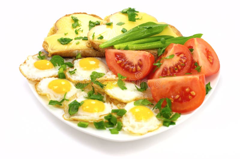 Delicious breakfast stock photo. Image of parsley, close - 12858098