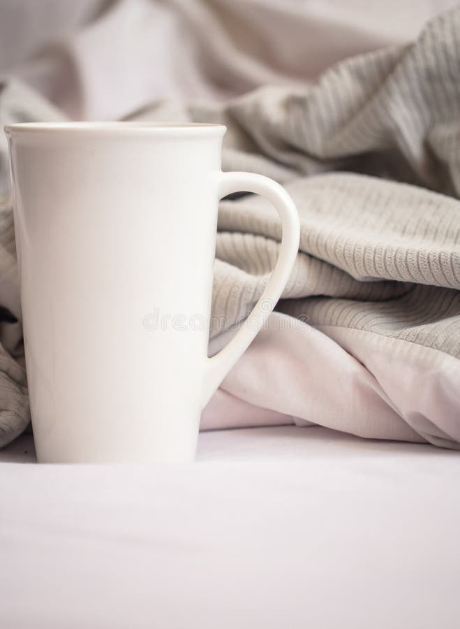 Delicious Breakfast in Bed with a Big Sword Coffee Stock Image - Image ...
