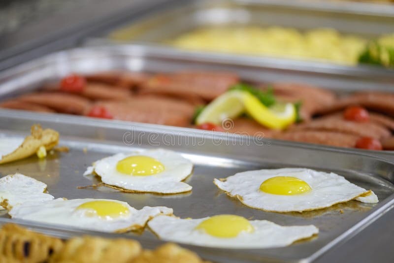 Delicious Breakfast Buffet Close Up 1 Stock Photo - Image of eggs ...