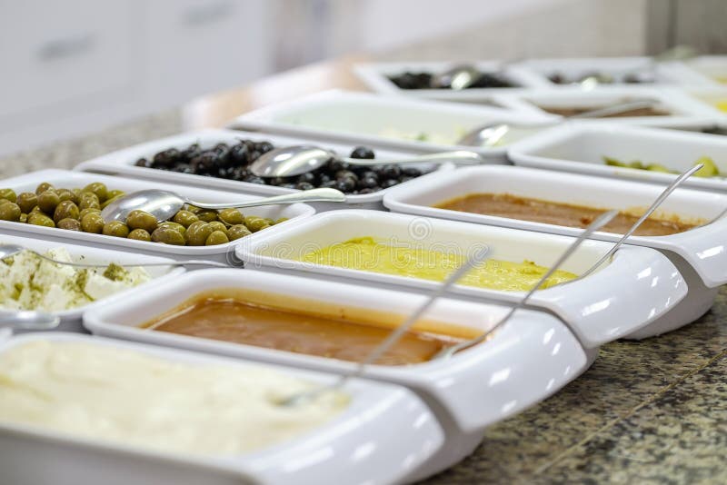 Delicious Breakfast Buffet with Sauce 1 Stock Photo - Image of butter ...