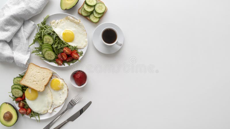 Delicious Breakfast Meal Composition. High Quality Photo Stock Image ...