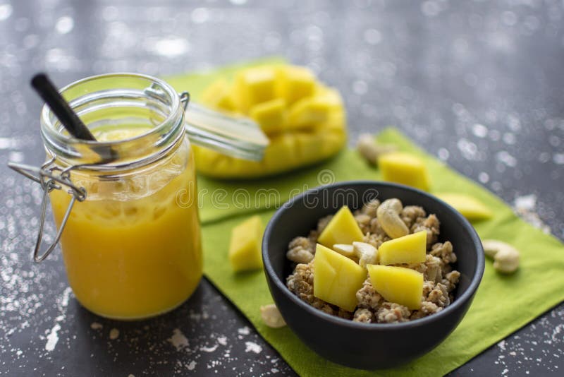 Mango pieces stock image. Image of nature, meadows, garden - 317991