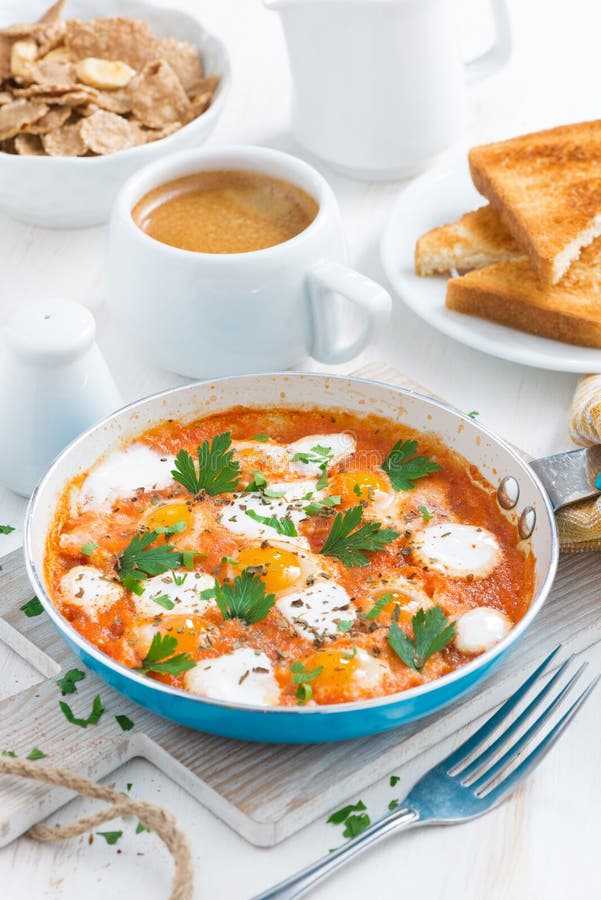 Delicious Breakfast with Quail Eggs, Vertical Stock Photo - Image of ...
