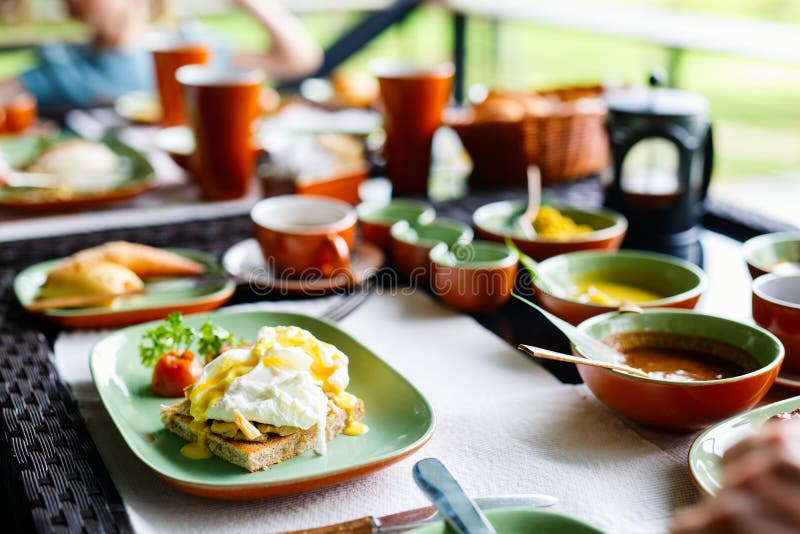 Delicious breakfast stock image. Image of spread, resort - 178594191
