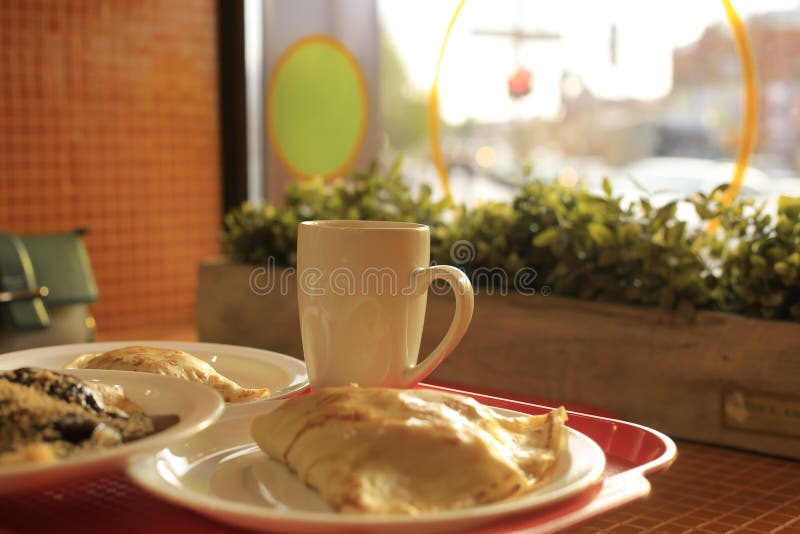 Delicious Breakfast for Two, almost a Date Stock Photo - Image of date ...