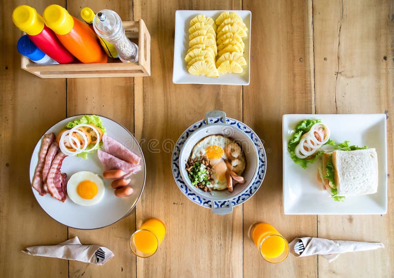 Delicious Breakfast for Two in the Morning Stock Image - Image of home ...