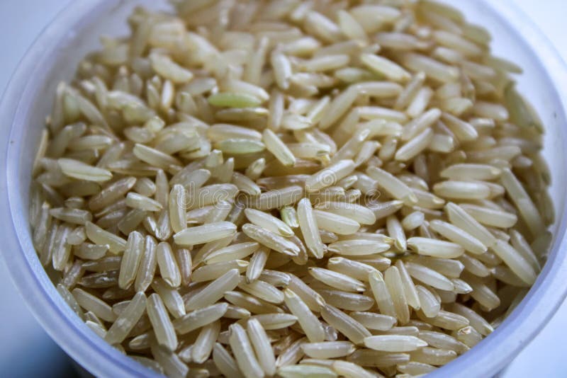 Delicious Brown Rice. I Love it Stock Photo - Image of plant, fruit ...