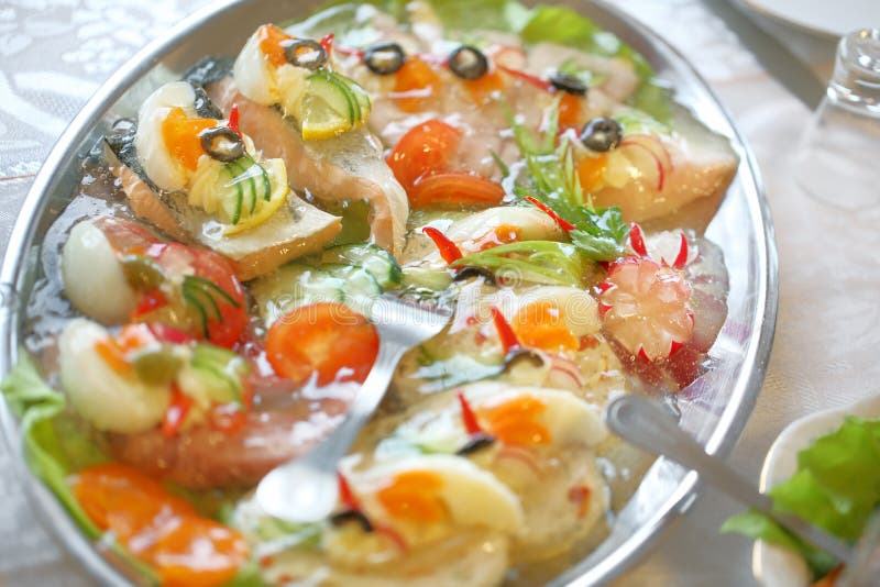 Delicious Buffet Food on the Party or Wedding Reception Stock Photo ...