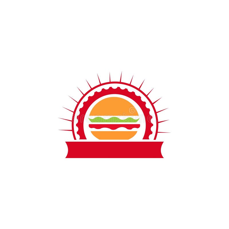 Delicious burger fast food stock vector. Illustration of company ...
