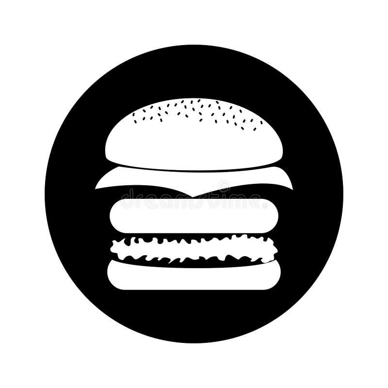Delicious Burger Isolated Icon Stock Vector - Illustration of fast ... Delicious Burger Isolated Icon Stock Vector - Illustration of fast ...