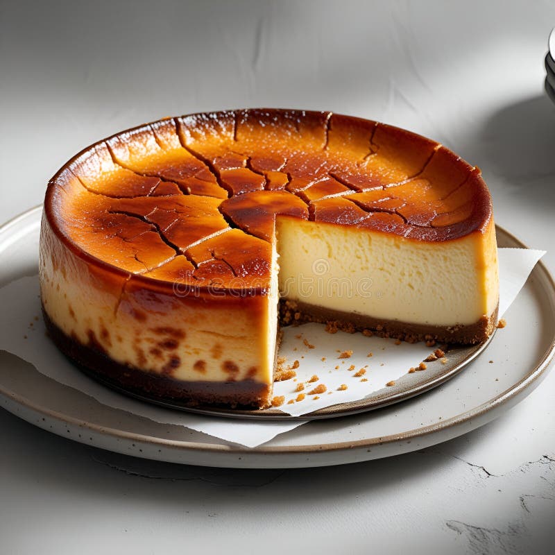 Spanish Basque Burnt Cheesecake Stock Illustrations – 89 Spanish Basque ...