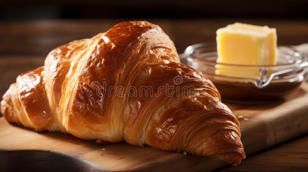 Buttered Croissant Stock Illustrations – 563 Buttered Croissant Stock ...