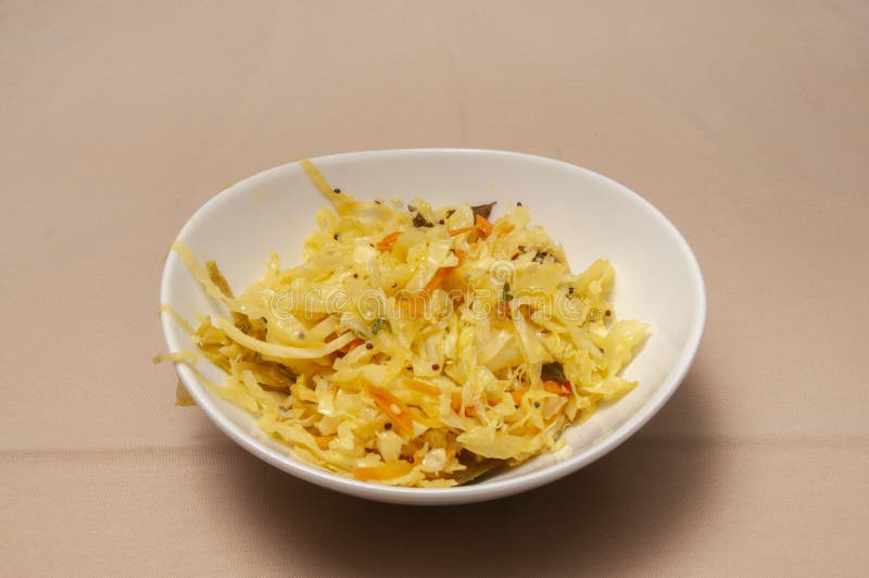 Delicious Cabbage Thoran stock photo. Image of vegetables - 260014482