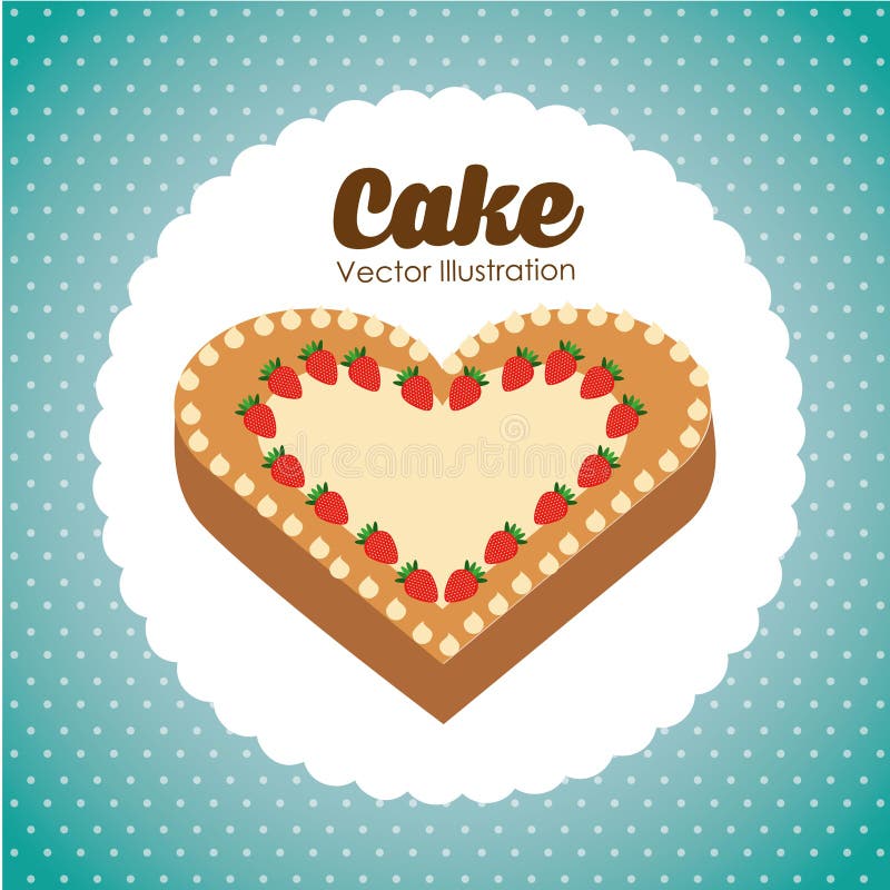 Delicious cake design stock vector. Illustration of cake - 63938554