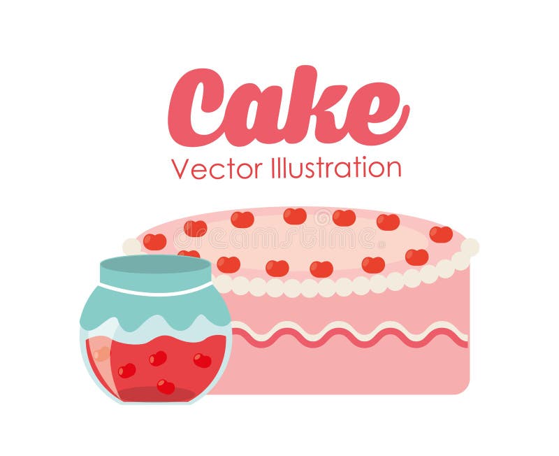 Delicious cake design stock vector. Illustration of food - 63938752