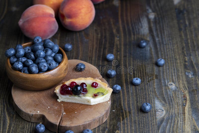 Delicious Cake with Different Berries Stock Image - Image of cookies ...